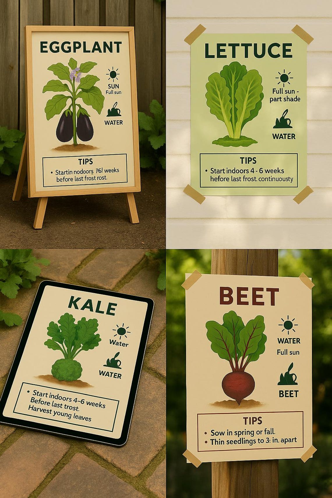 10 Essential Vegetable Growing Cards – Printable Gardening Guide ...