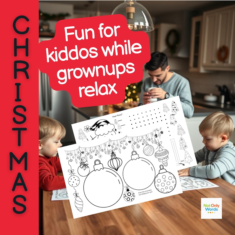 Christmas Activity Placemat Bundle | Digital Download for 11 " X 17 ...