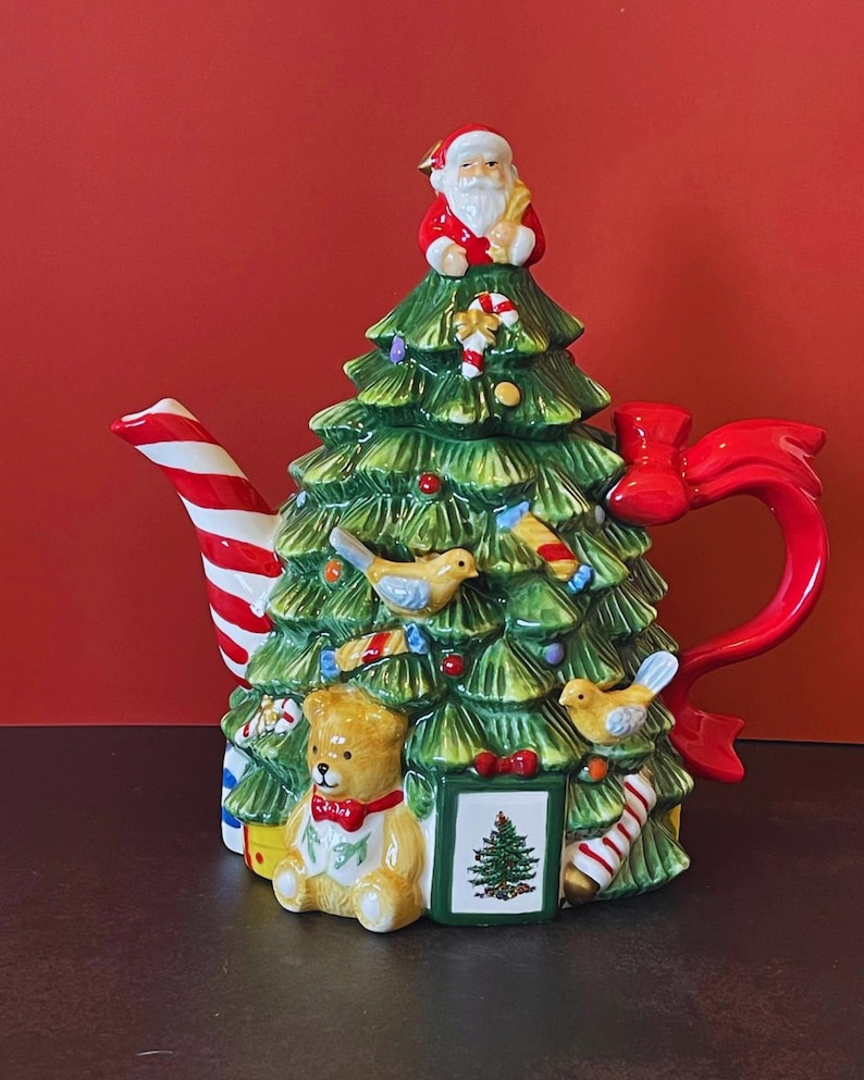 Spode 250th Anniversary Christmas Tree Teapot – Holiday Collectible ...