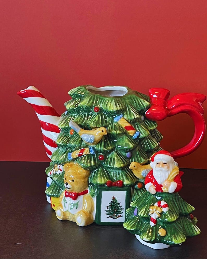 Spode 250th Anniversary Christmas Tree Teapot – Holiday Collectible ...