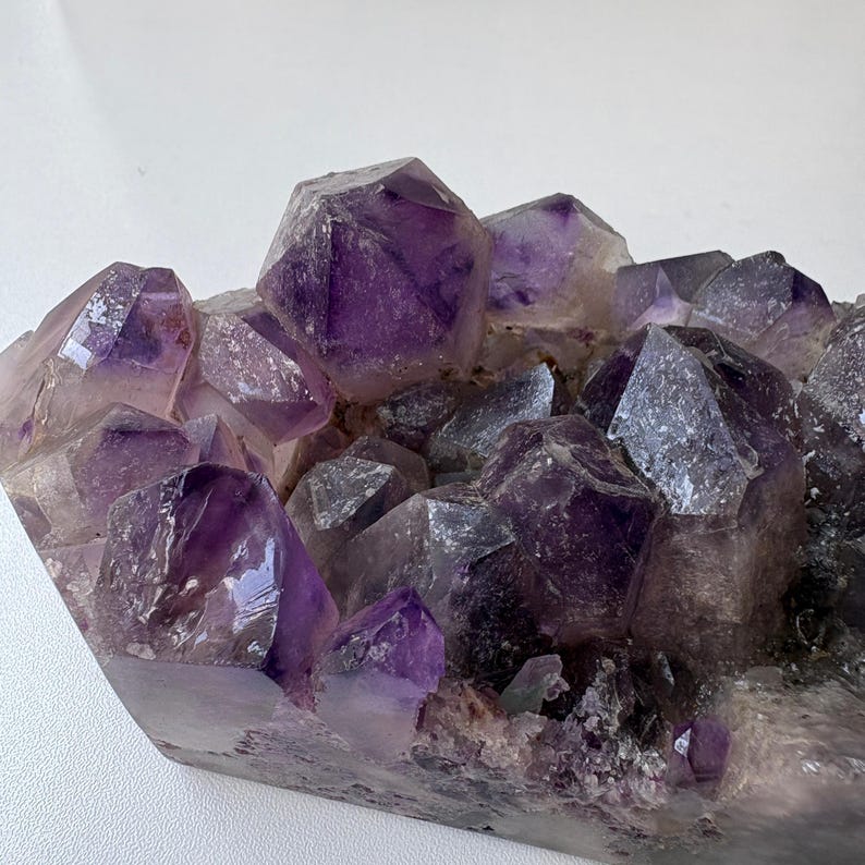 Natural Amethyst Cluster Tower 987g, Large Amethyst Geode Point ...
