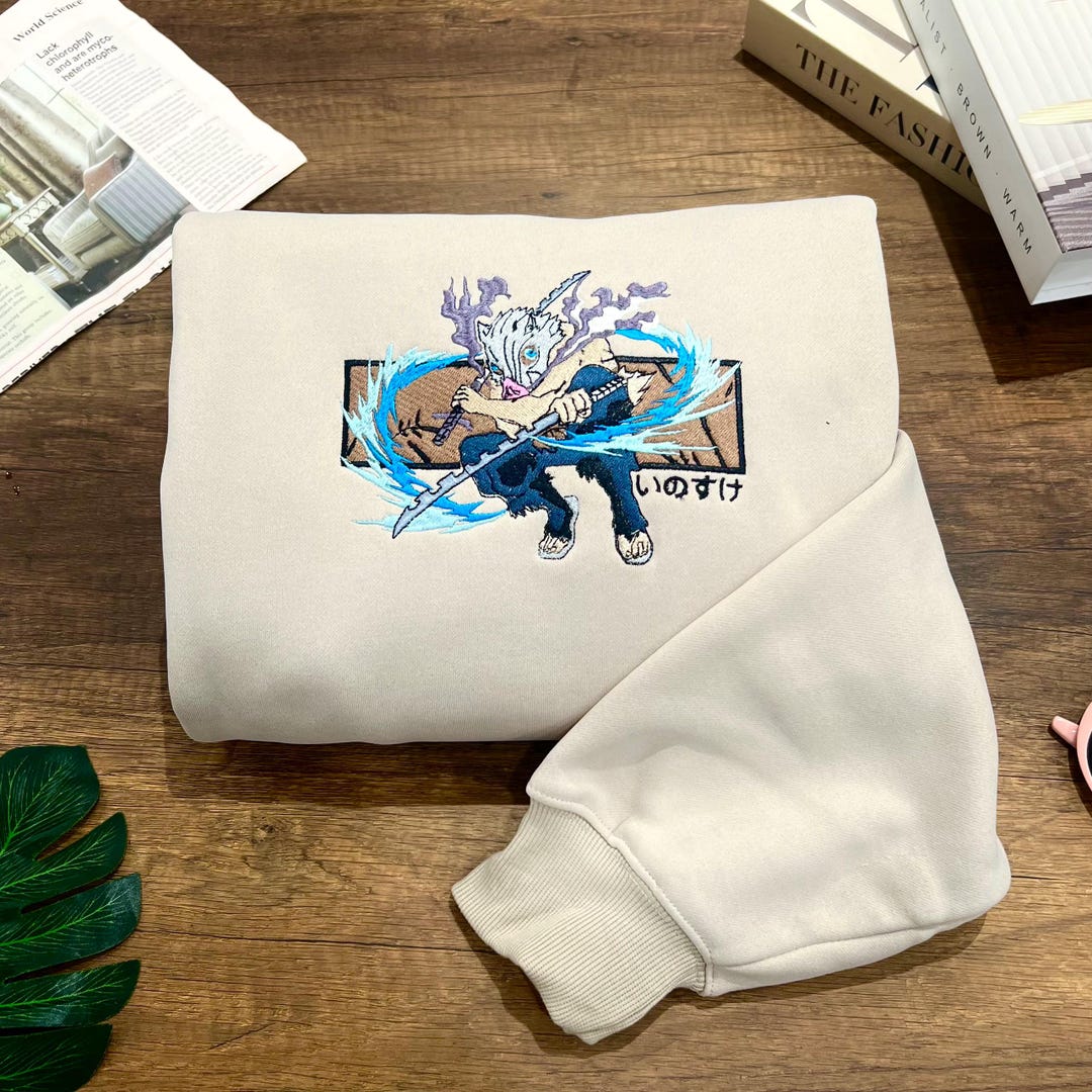 Embroidered Boar Mask Hoodie – Anime Style Sweatshirt, Beast-inspired ...