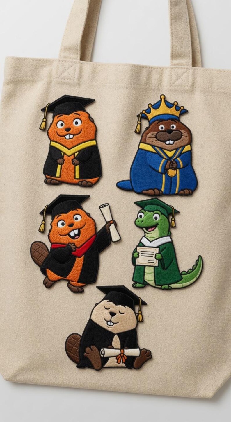 Hoppers Graduation Patch, Disney Hoppers 2026 Embroidery, Mabel Beaver ...