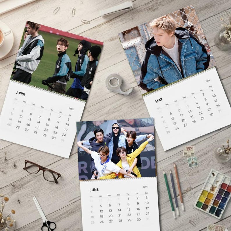 CORTIS Desk Calendar 2026, Cortis Members Monthly Fan Calendar, Kpop ...