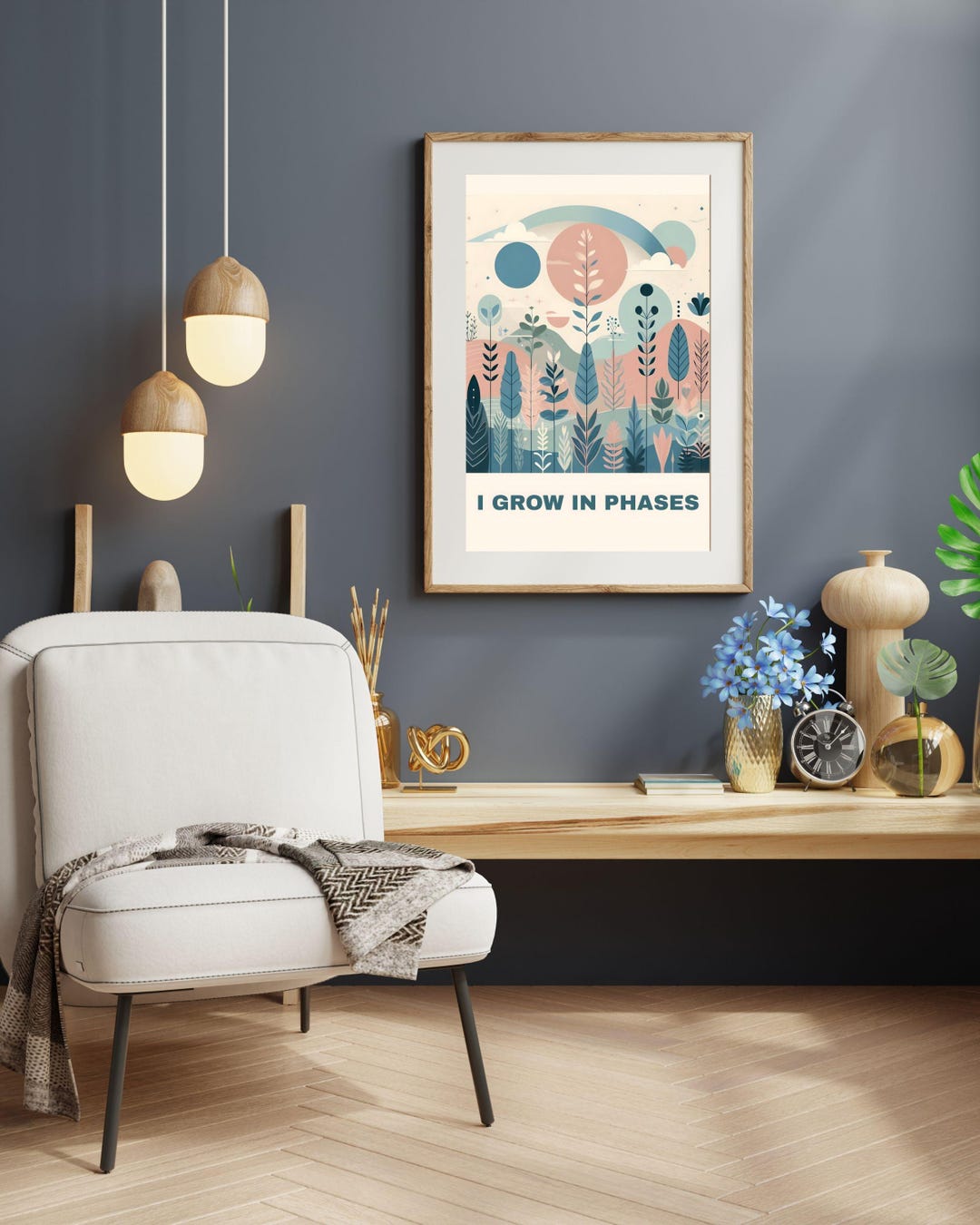 I Grow in Phases Print: Nature-inspired Inspirational Wall Art (digital ...