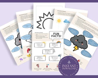 Weather Science Activities for Preschool and Kindergarten - Etsy