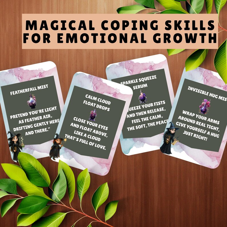 Mindful Potion Calm Down Cards for Kids, Witch Theme (printable) - Etsy