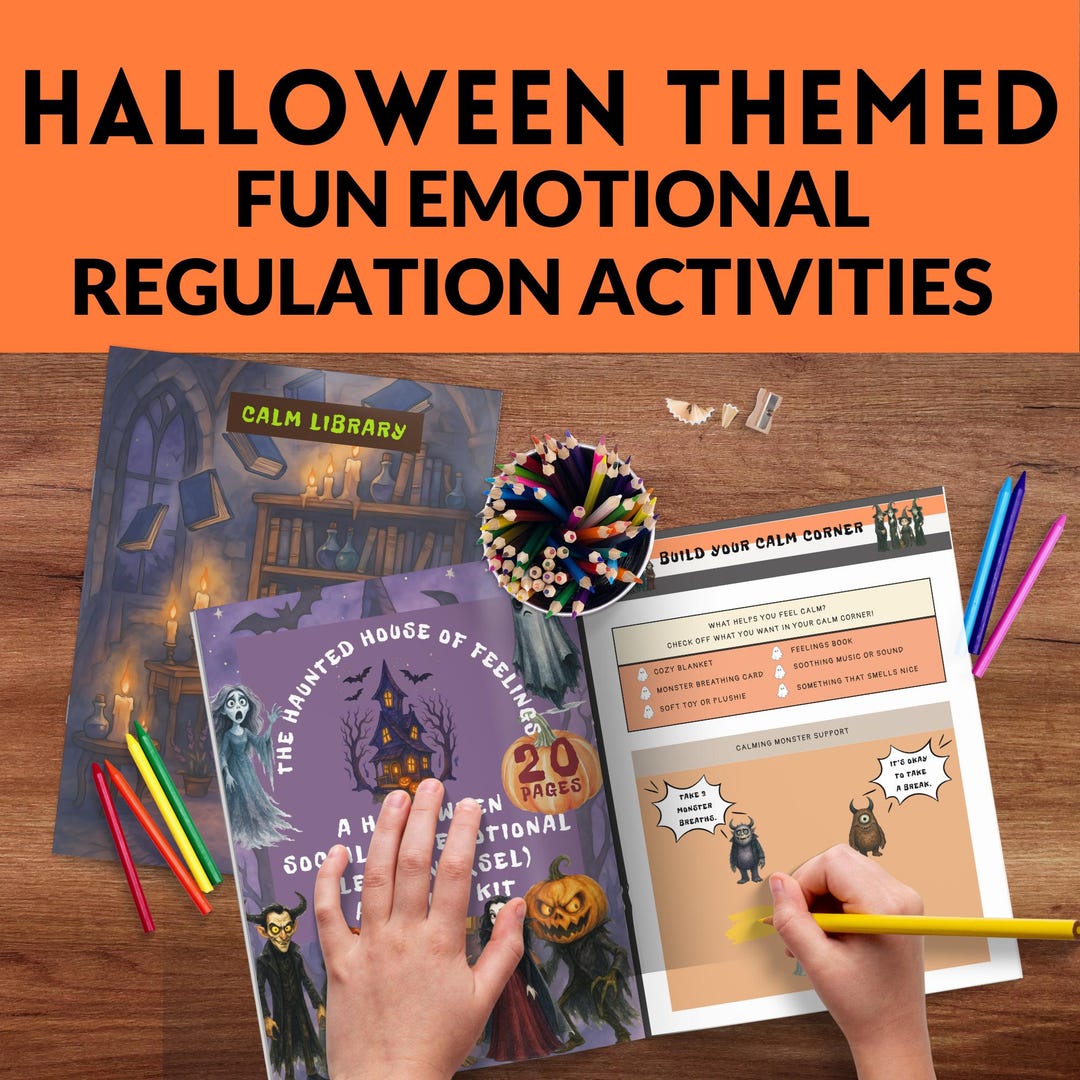 Halloween Feelings Activity Kit, Monster Emotions Cut & Paste (PDF) - Etsy
