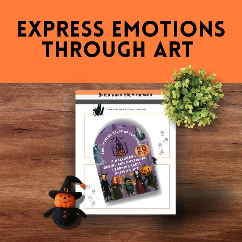 Halloween Feelings Activity Kit, Monster Emotions Cut & Paste (PDF) - Etsy