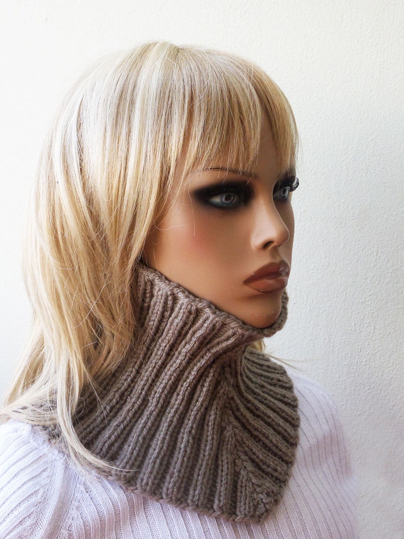 Infinity Neck Warmer Womens Neck Gaiter Knit Dickie Collar - Etsy