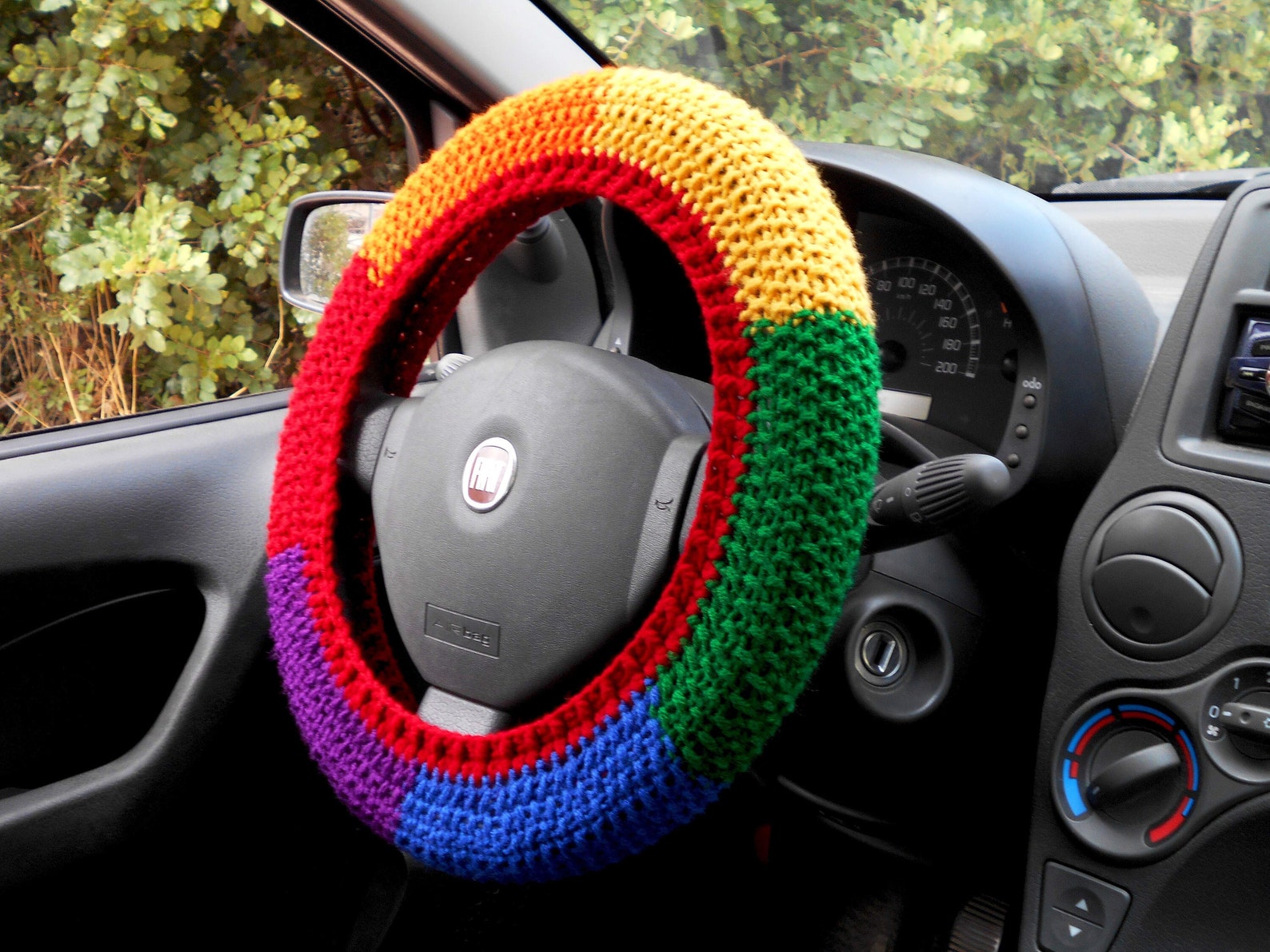 Steering Wheel Cover Cute Car Accessories Rainbow Car Decor Boho Car ...