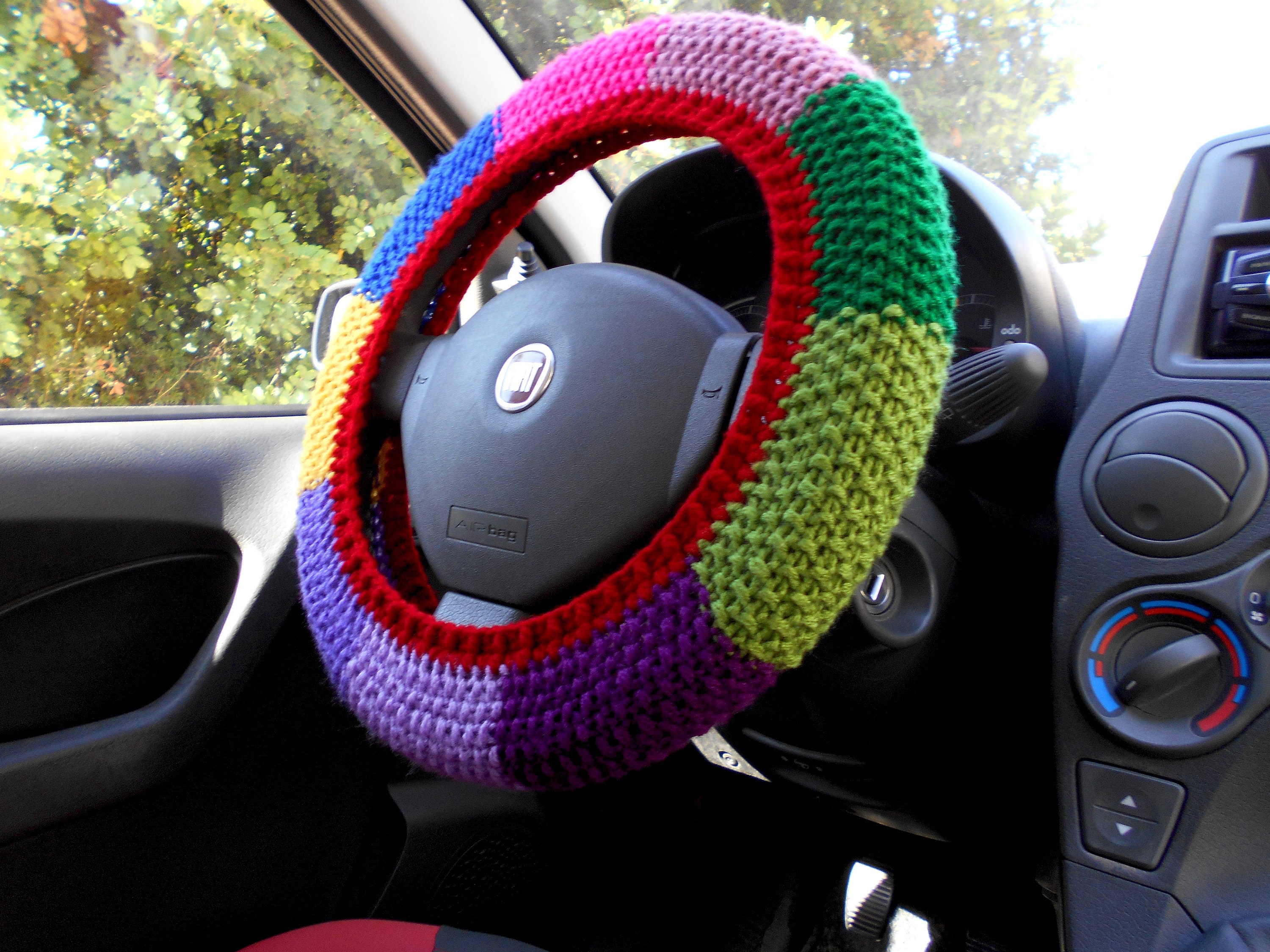 Steering wheel cover Aesthetic car accessories Preppy crochet | Etsy