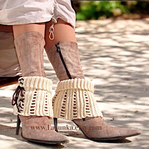 Shoe Cover Boot Socks Gray Boot Covers Crochet Boot Cuffs - Etsy