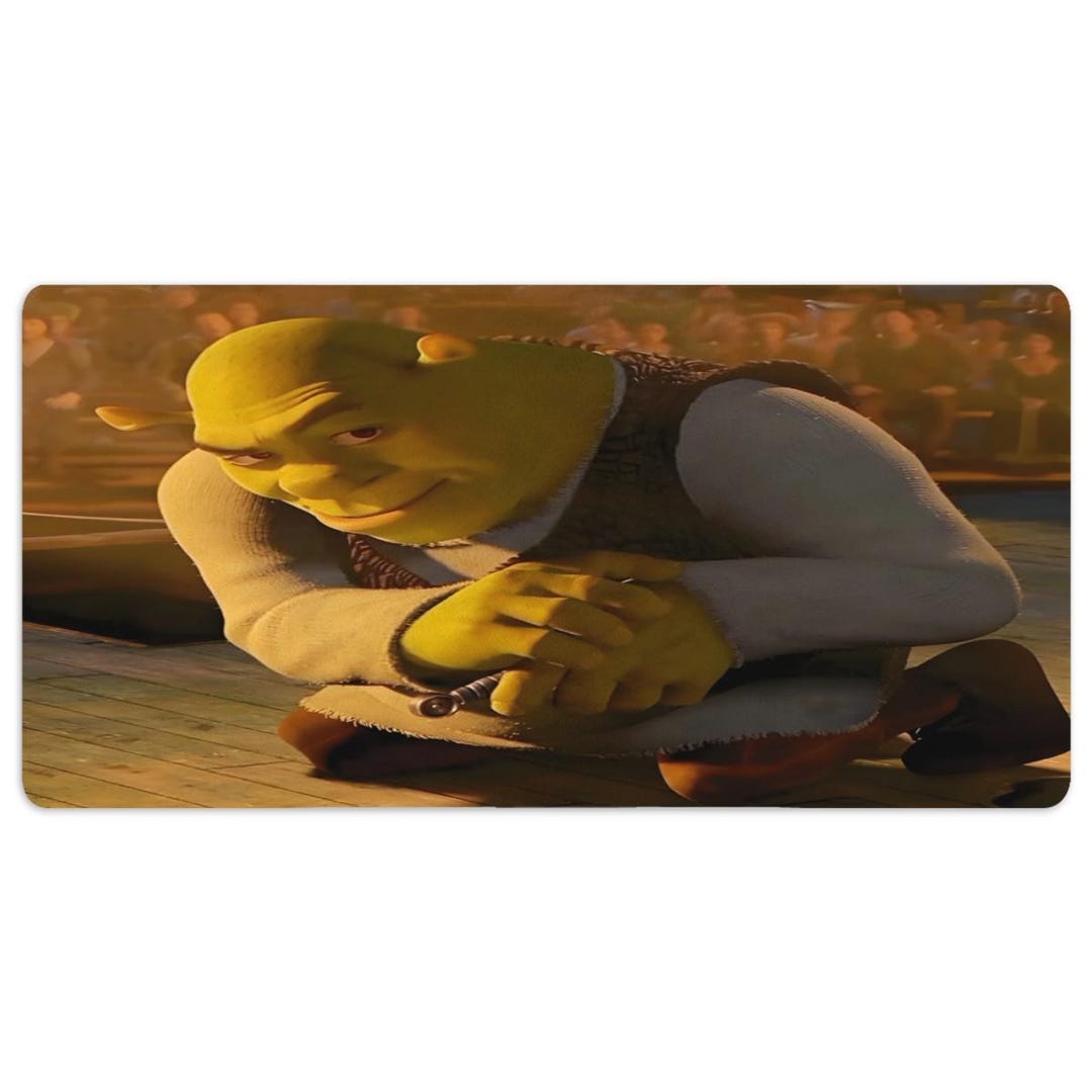 Shrek Meme Playmat | Funny Ogre Gaming Desk Mat (24" X 12")(40"x20") - Etsy