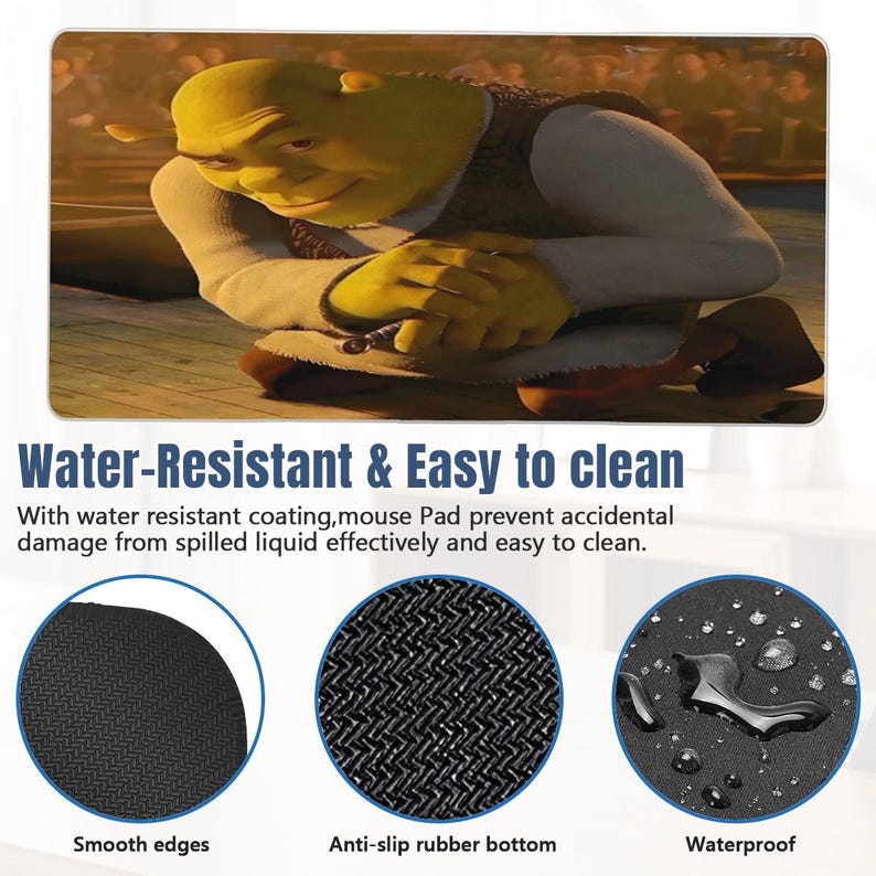 Shrek Meme Playmat | Funny Ogre Gaming Desk Mat (24" X 12")(40"x20") - Etsy