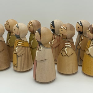 Cenacle / Last Supper Figures Jesus and 12 Disciples FINISHED/COLORS ...