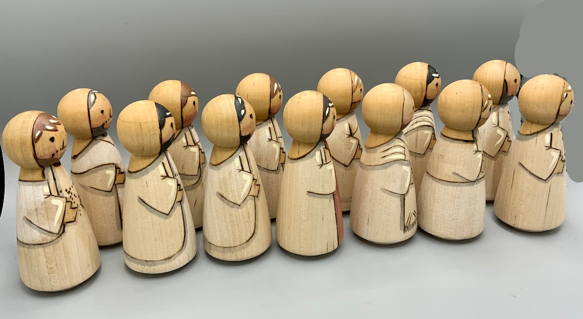 CGS Cenacle / Last Supper Figures Jesus and 12 Disciples FINISHED/WHITE ...