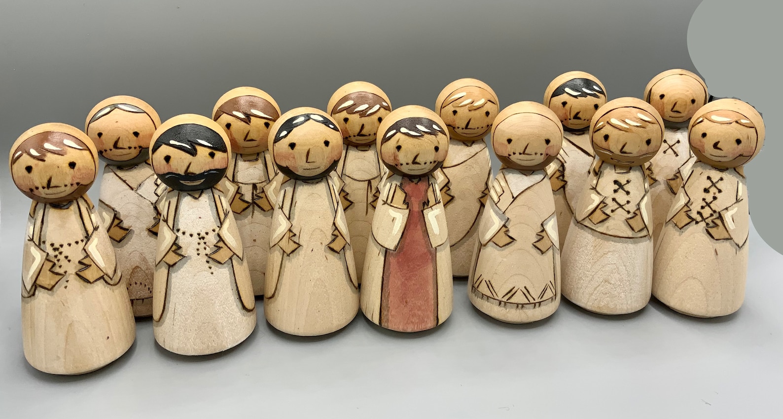 CGS Cenacle / Last Supper Figures Jesus and 12 Disciples FINISHED/WHITE ...