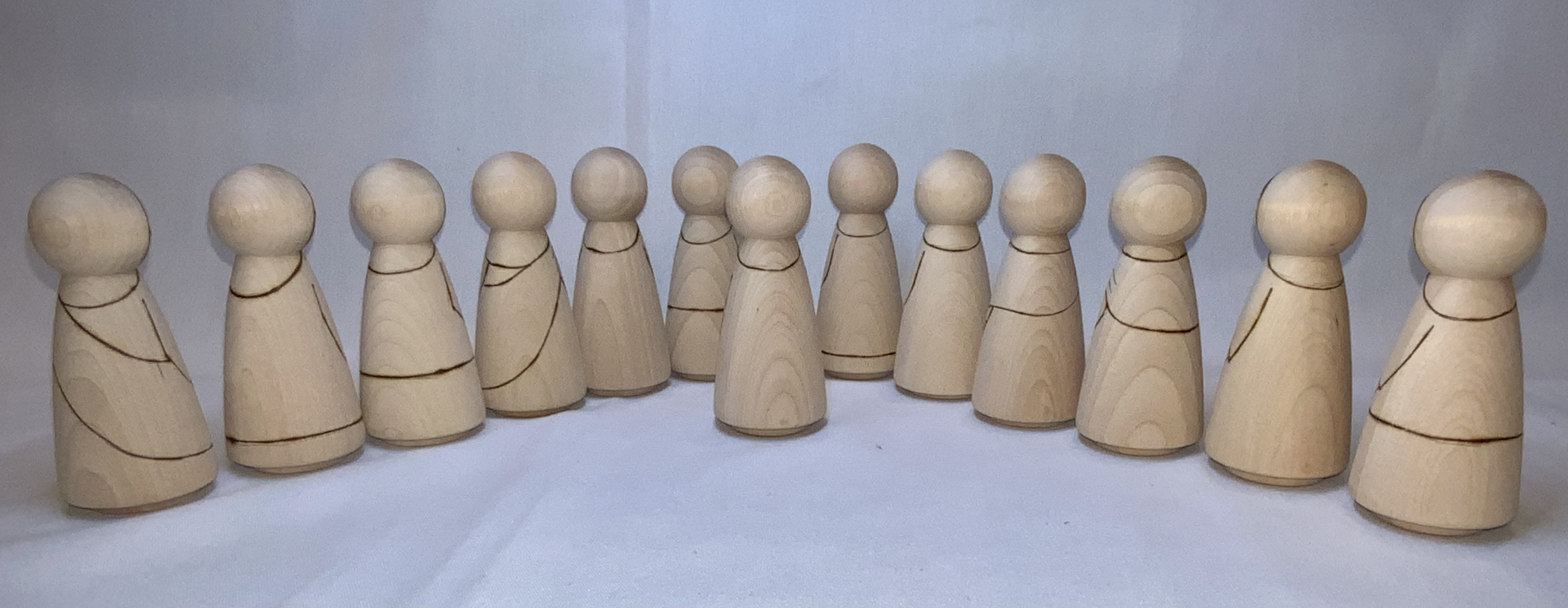 Cenacle / Last Supper Figures Jesus and 12 Disciples UNFINISHED - Etsy