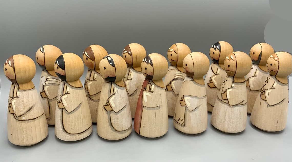 CGS Cenacle / Last Supper Figures Jesus and 12 Disciples FINISHED/WHITE ...