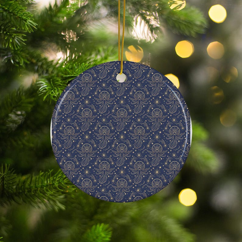 Angel Stars Seamless Pattern: Celestial Fabric Design (PNG JPG Download ...