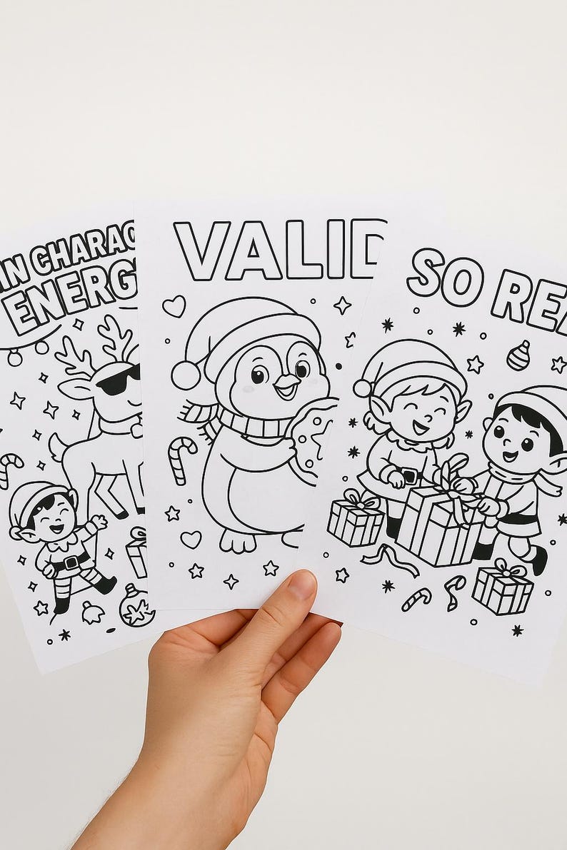 Funny Gen Z Christmas Coloring Pages | Holiday Slang (digital Download ...