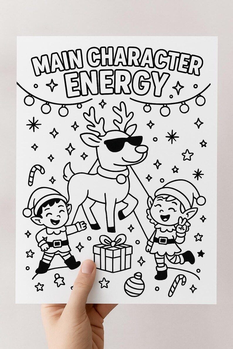 Funny Gen Z Christmas Coloring Pages | Holiday Slang (digital Download ...
