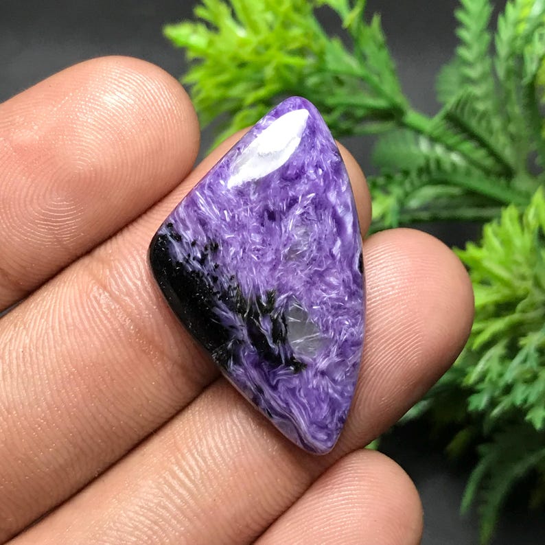 Natural AAA Charoite Cabochon: Freeform Gemstone for Jewelry Making ...