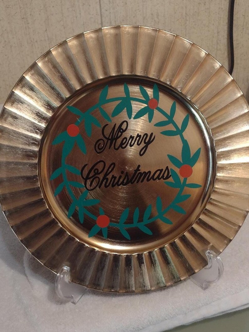 Merry Christmas Display Plate Home Decor Home Living Seasonal Decor ...