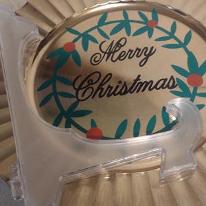 Merry Christmas Display Plate Home Decor Home Living Seasonal Decor ...