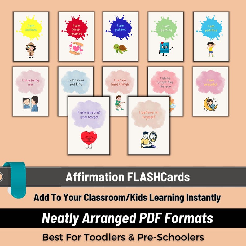 100 Positive Affirmation Cards for Kids | Printable Confidence Builders ...