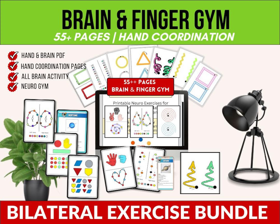 Brain & Finger Gym Printable Worksheets,fine Motor Skill Activities ...
