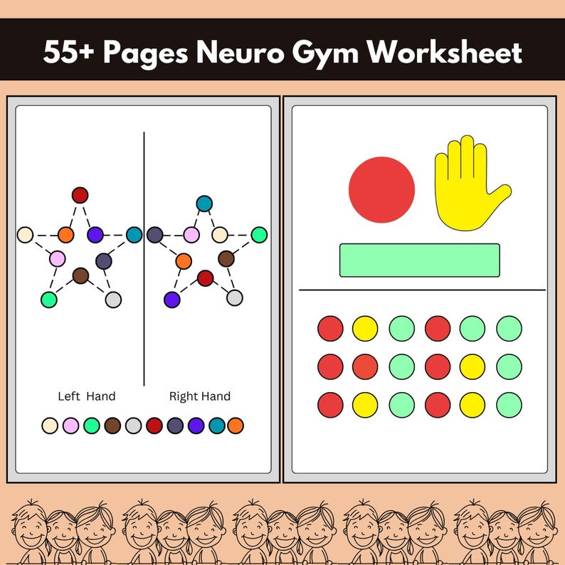 Brain & Finger Gym Printable Worksheets,fine Motor Skill Activities ...