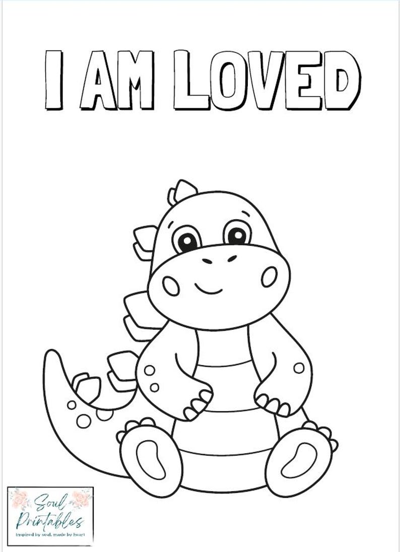 Printable Kids Affirmation Coloring Cards – 7 Positive Mindset Cards to ...