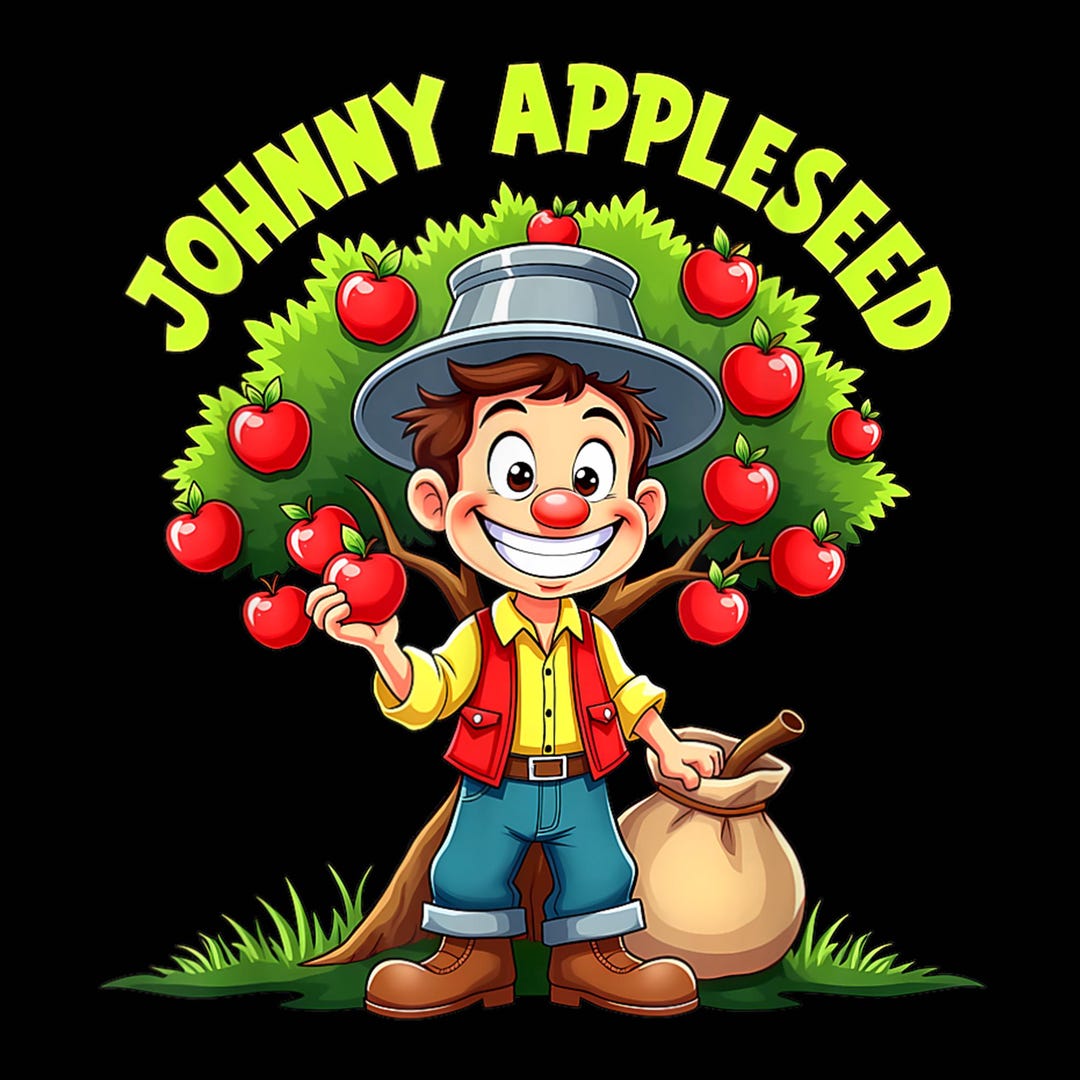 Johnny Appleseed Costume Png File - Etsy