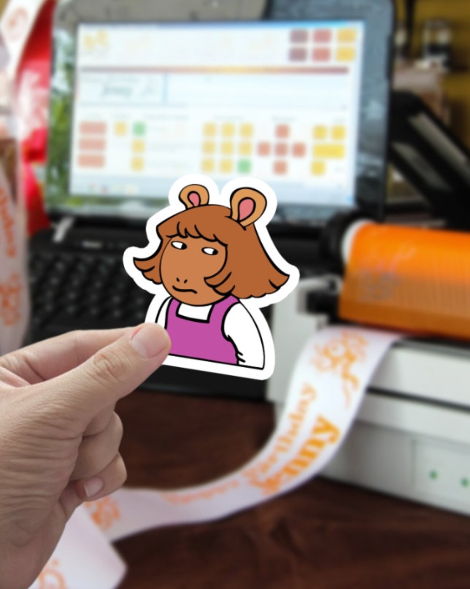 DW Side Eye Meme Waterproof Sticker Decal/arthur/90s/throwback/library ...