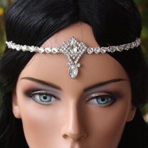 Gorgeous Bridal Head Circlet Head Piece With Rhinestones and Crystals ...