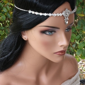 Gorgeous Bridal Head Circlet Head Piece With Rhinestones and Crystals ...