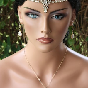 Gorgeous Bridal Head Circlet Head Piece With Rhinestones and Crystals ...