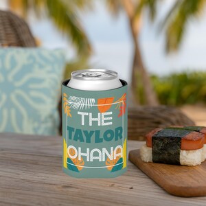 Personalized Aloha Can Cooler: Ohana Family Reunion, Hawaii Drink ...
