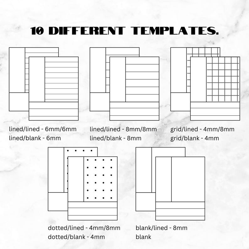 Printable Cornell Notes Template: 10 Layouts - Lined, Grid, Dotted (PDF ...