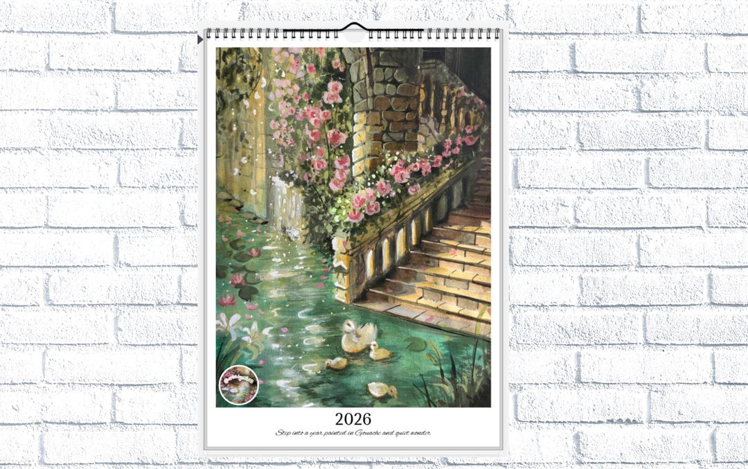 2026 Whimsical Wall Calender A4 - Artsbymina - Etsy