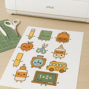 School Stickers Pack – Back to School Printable PNG + PDF | Cute ...
