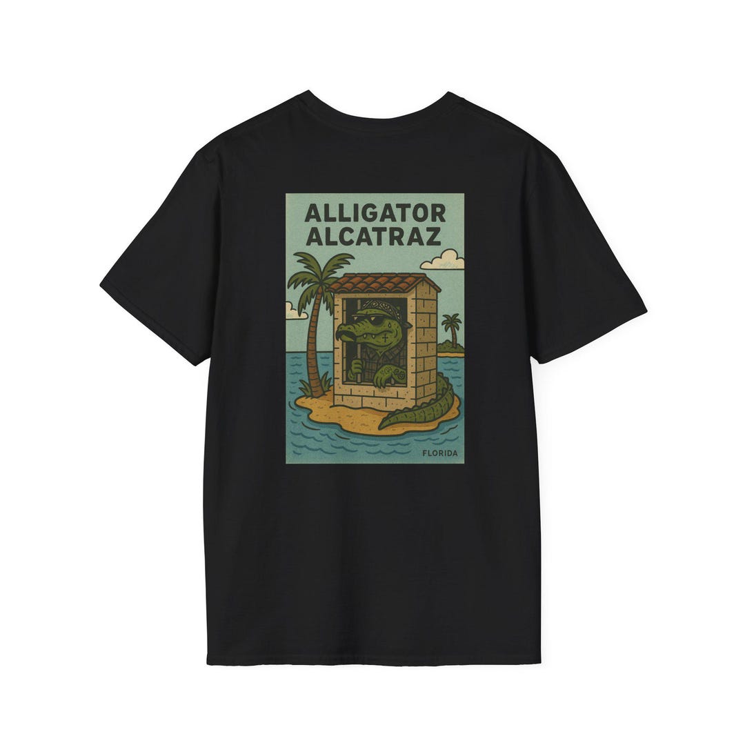 Alligator Alcatraz Softstyle T-shirt - Etsy