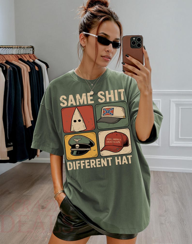 Same Shit Different Hat Shirt, Anti Trump Political Shirt, Funny ...