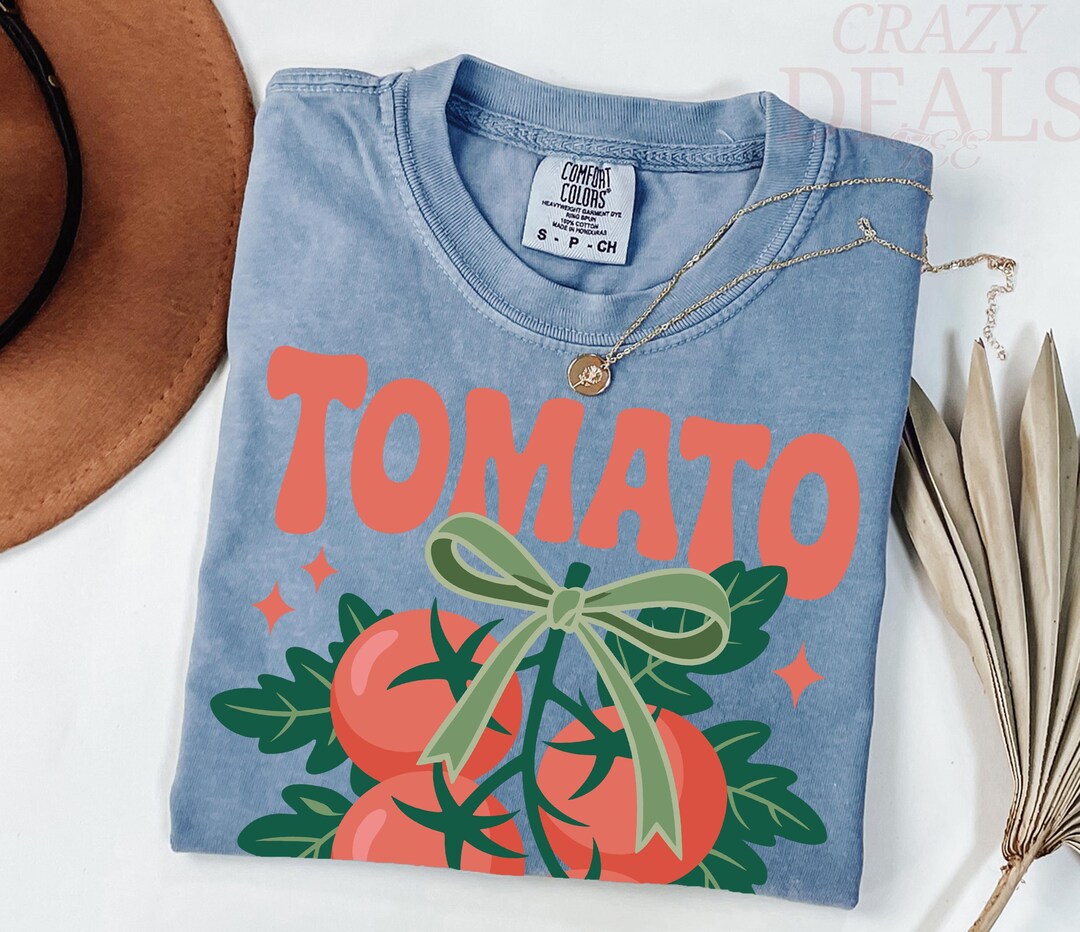 Comfort Colors® Tomato Shirt, Girl Summer, Botanical Shirt, Cottagecore ...