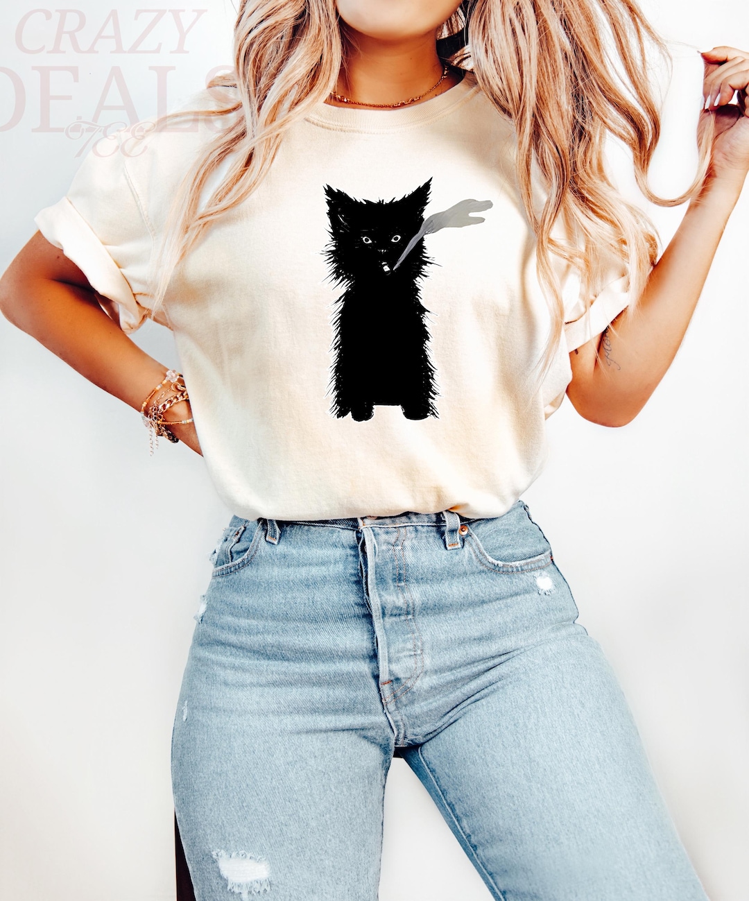 Comfort Colors® Funny Smoking Cat Meme Shirt, Cigarette Cat Shirt, Gen ...