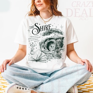 The Shire LOTR Sweatshirt for Fans, Fantasy Book Lover Hoodie, Funny ...