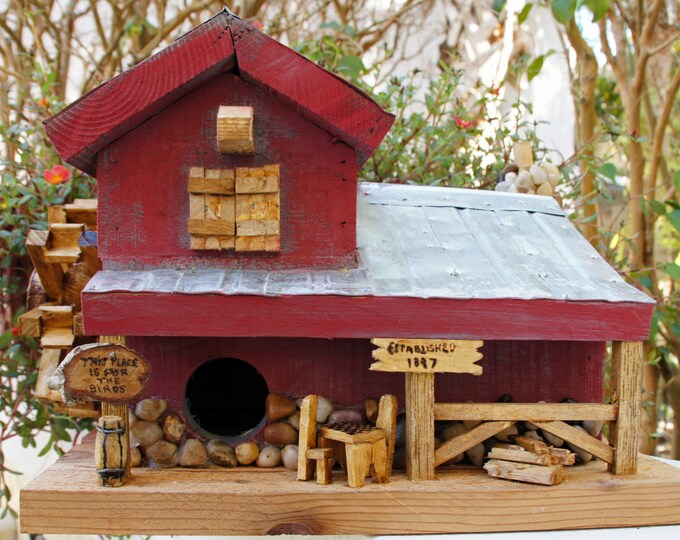 Old Mill Waterwheel Birdhouse - Etsy