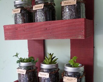 Mason Jar Rack - Etsy